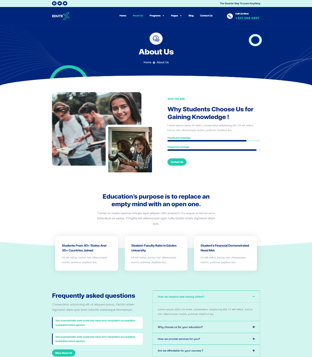 Edutex Template Kit - Education & University Elementor Template Kit ...